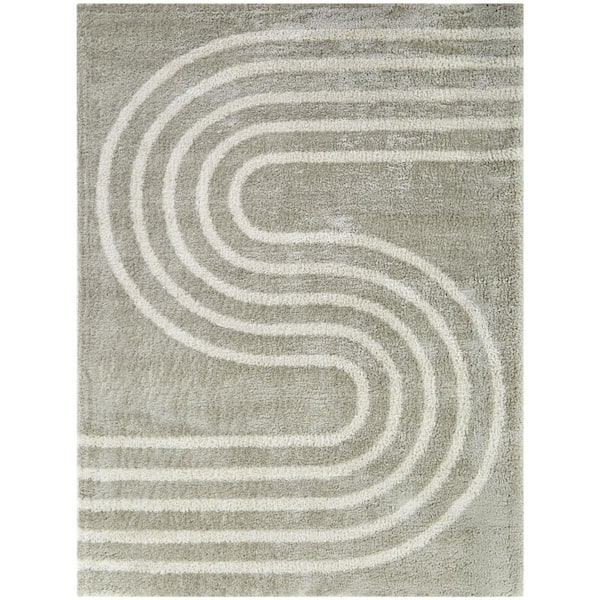 BALTA Belfort Grey 5 ft. x 7 ft. Stripe Area Rug 3122561 - The Home Depot
