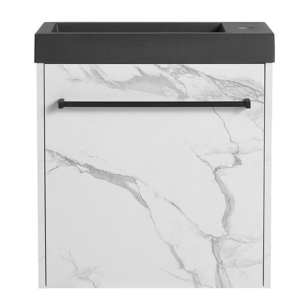 EPOWP 19.7 in. W x 9.9 in. D x 21.3 in. H Single Sink Wall Floating ...