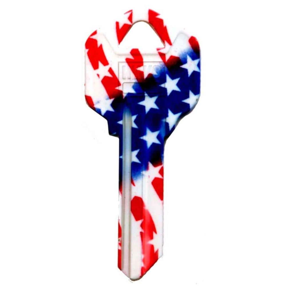 HY-KO Blank Kwikset Flag Key 16010KW1FLAG - The Home Depot