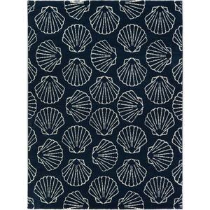BALTA Bowien Navy 8 ft. x 10 ft. Border Area Rug 3091770