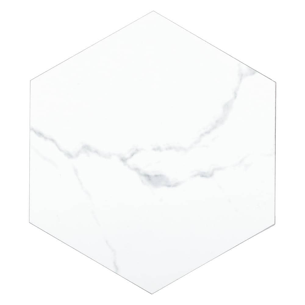 Lucida Surfaces Take Home Sample - BaseCore HEX White Marble Waterproof ...