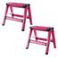 AmeriHome Aluminum Single Step Folding Stool with 325 lbs. Load ...