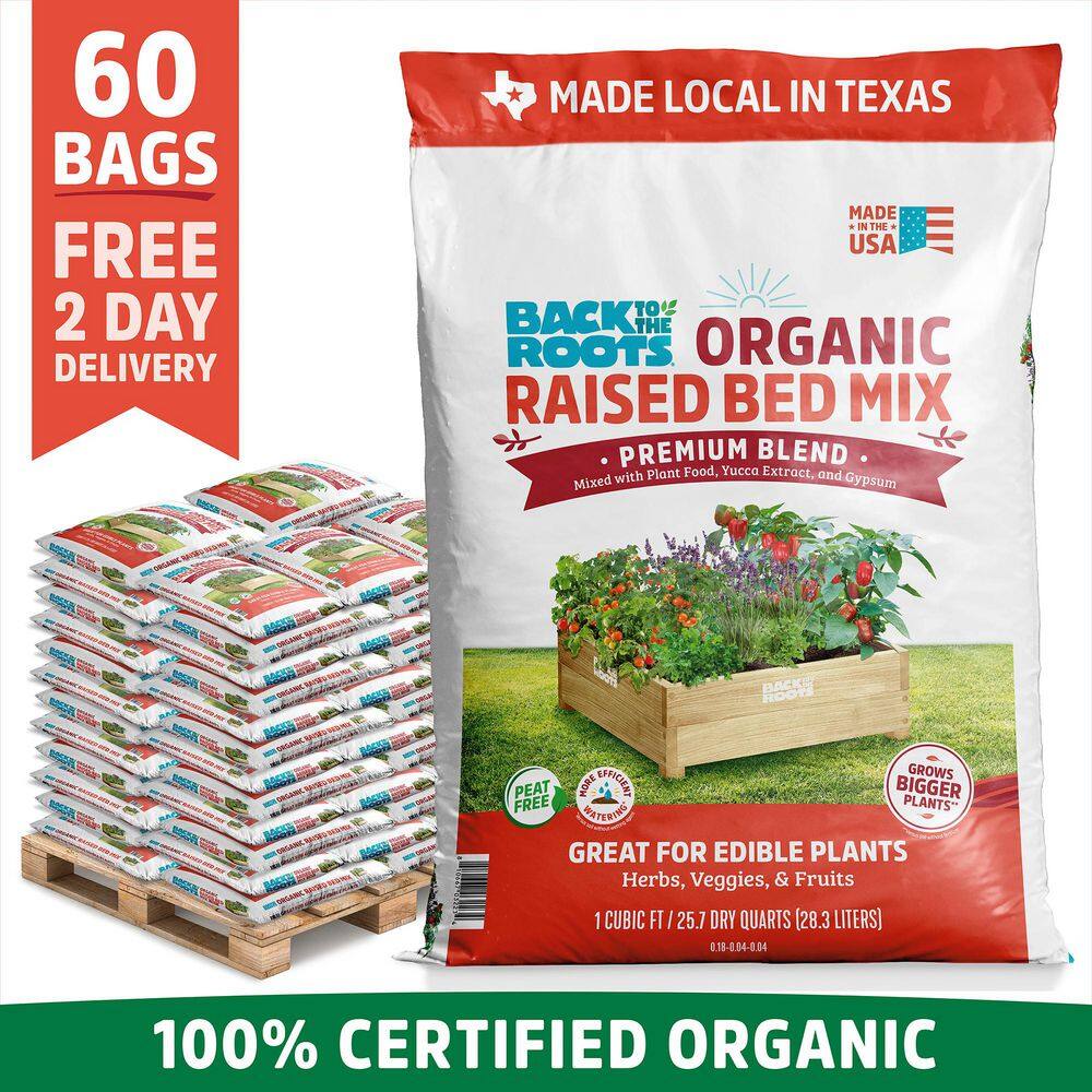 Reviews for Back to the Roots Organic Texas Bulk Raised Bed Soil Pallet ...
