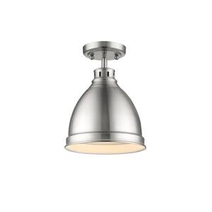 Golden Lighting Duncan Collection 1-Light Pewter Pendant 602LMPPWRD