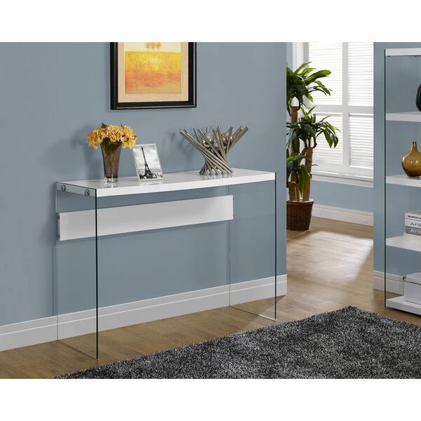 Monarch Sofa Console Table With Mirrored Finish And 2 Drawers ...
