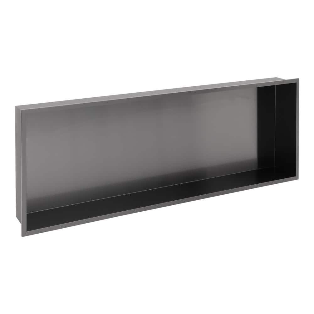 Sarlai 36 in. W x 4 in. H x 12 in. D Stainless Steel Shower Niche Set ...