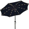 PASAMIC 11 ft. Aluminum Outdoor Market Patio Umbrella, 32 LED Lights ...