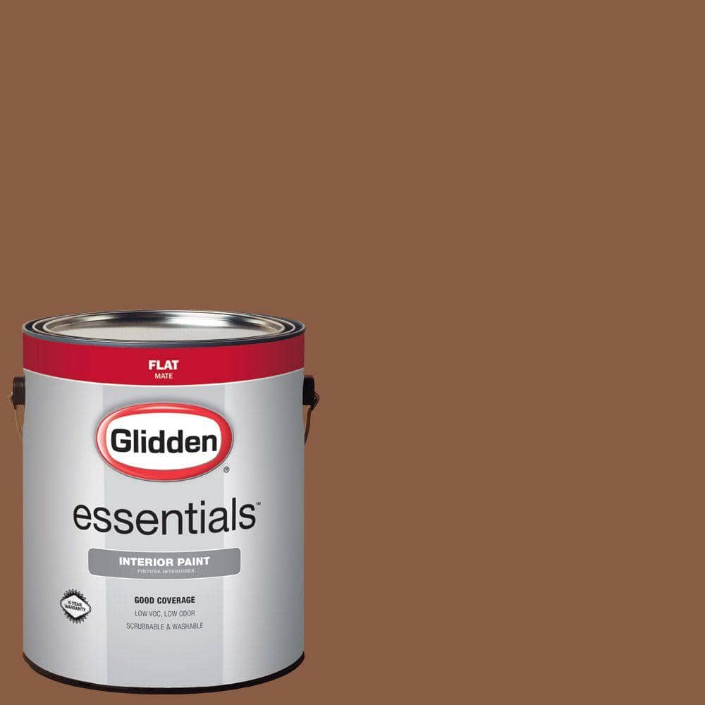 Glidden Essentials 1 gal. #HDGO26 Fresh Baked Pumpernickel Flat ...