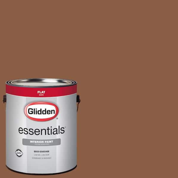 Glidden Essentials 1 gal. #HDGO26 Fresh Baked Pumpernickel Flat ...