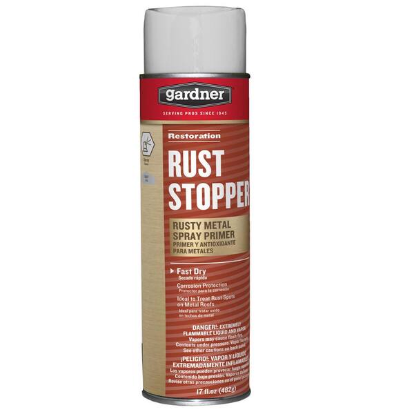 Gardner 17 oz. Rust Stopper Rusty Metal Spray Primer 0336-GA - The Home ...