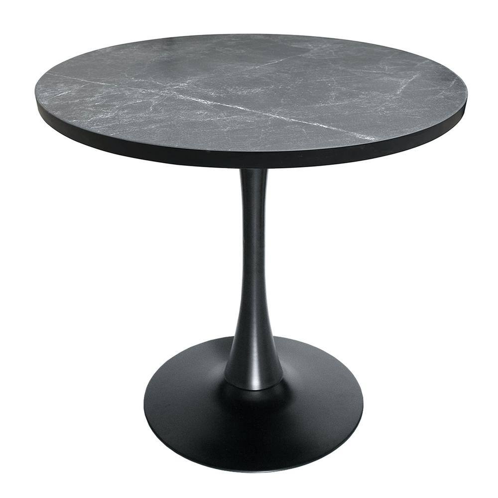 Leisuremod Bristol 36 in. Round Dining Table with MDF Wood Tabletop in ...