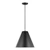 Generation Lighting Gordon 1-Light Midnight Black Small Hanging Pendant ...