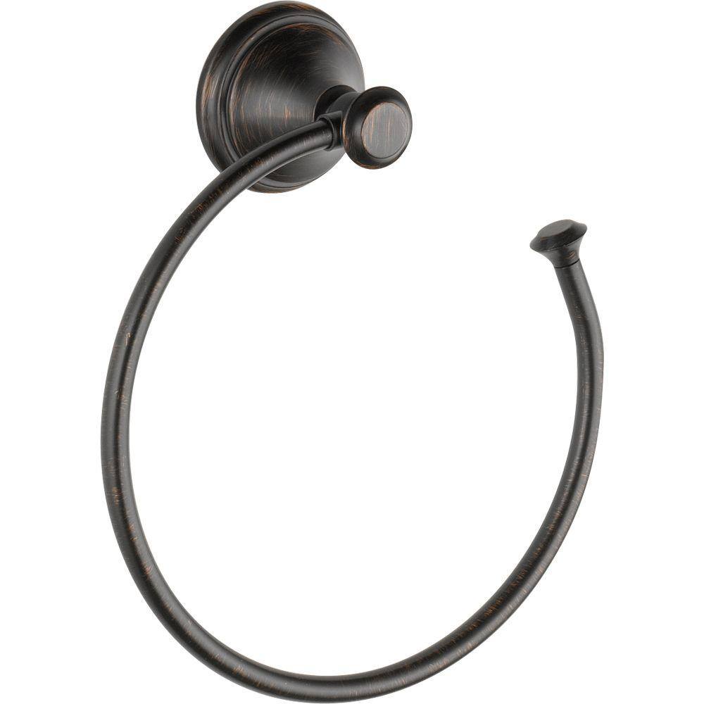 Delta Cassidy Open Towel Ring in Venetian Bronze 79746-RB - The Home Depot