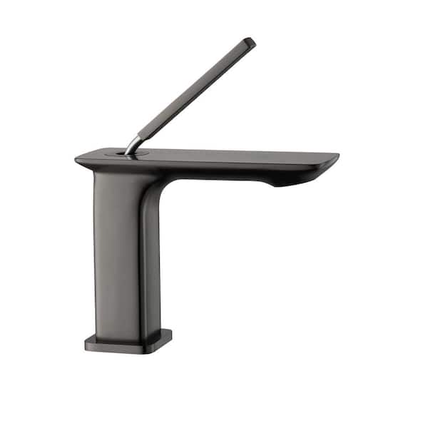 AIMADI Single Handle Single Hole Bathroom Faucet Modern Brass Bathroom ...