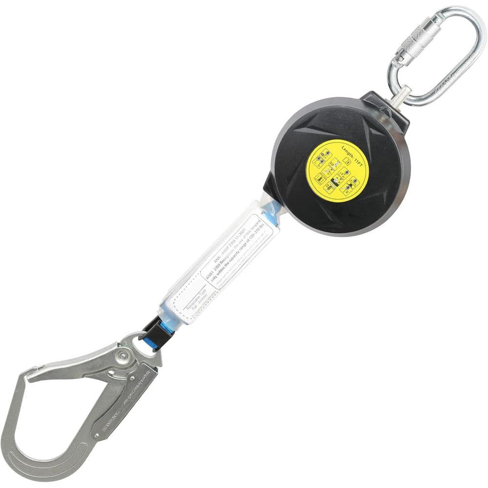 KIWDZFU 11 ft. Self Retractable Lifeline Fall Protection Safety Lanyard ...