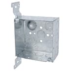 Steel City 4 in. Metallic Square Box with CV Bracket (52171CV1234-25R ...