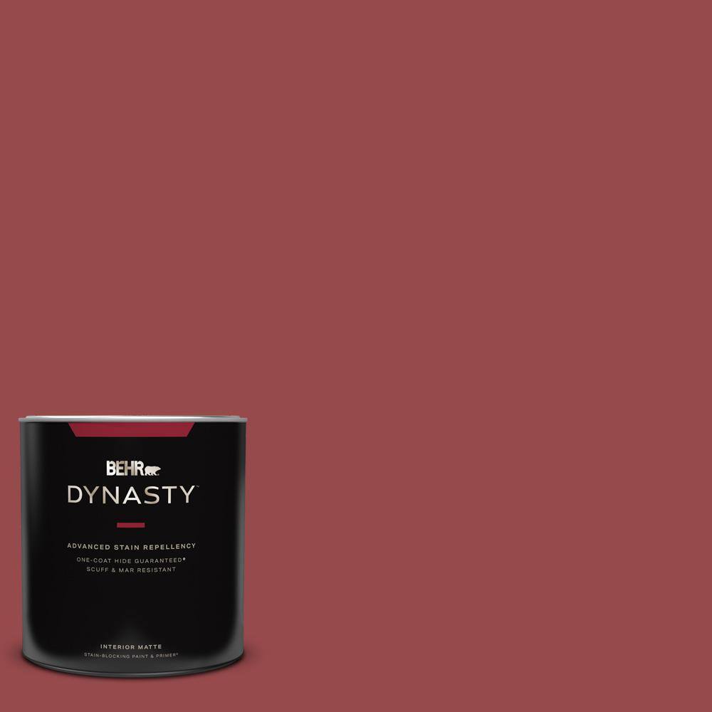 BEHR DYNASTY 1 qt. #M140-6 Circus Red Matte Interior Stain-Blocking ...