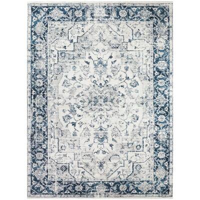 BALTA Cousteau Blue 5 ft. x 7 ft. Coastal Fish Area Rug-3005657 - The ...