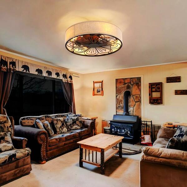 Have a question about TOZING 19.6 in. Indoor Bronze Low Profile Fabric ...