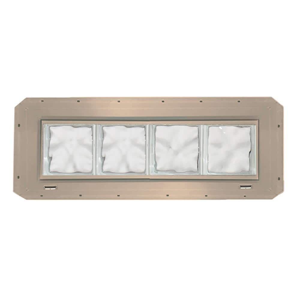 CrystaLok 31.75 in. x 9.25 in. x 3.25 in. Wave Pattern Vinyl Framed ...