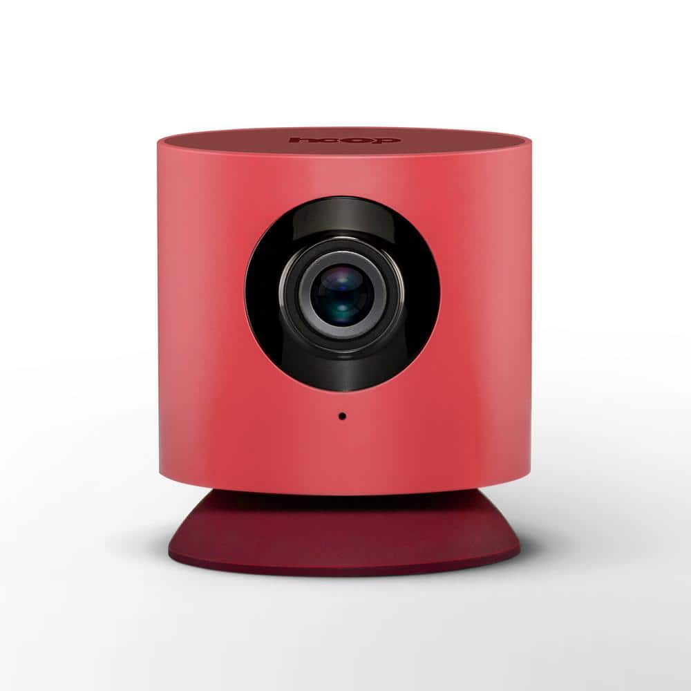 130-Degree View Angle Home Security Camera - Red HOOPMC01R - The Home Depot