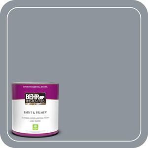 BEHR DYNASTY 1 gal. #MQ5-21 Radiant Silver Flat Exterior Stain-Blocking ...