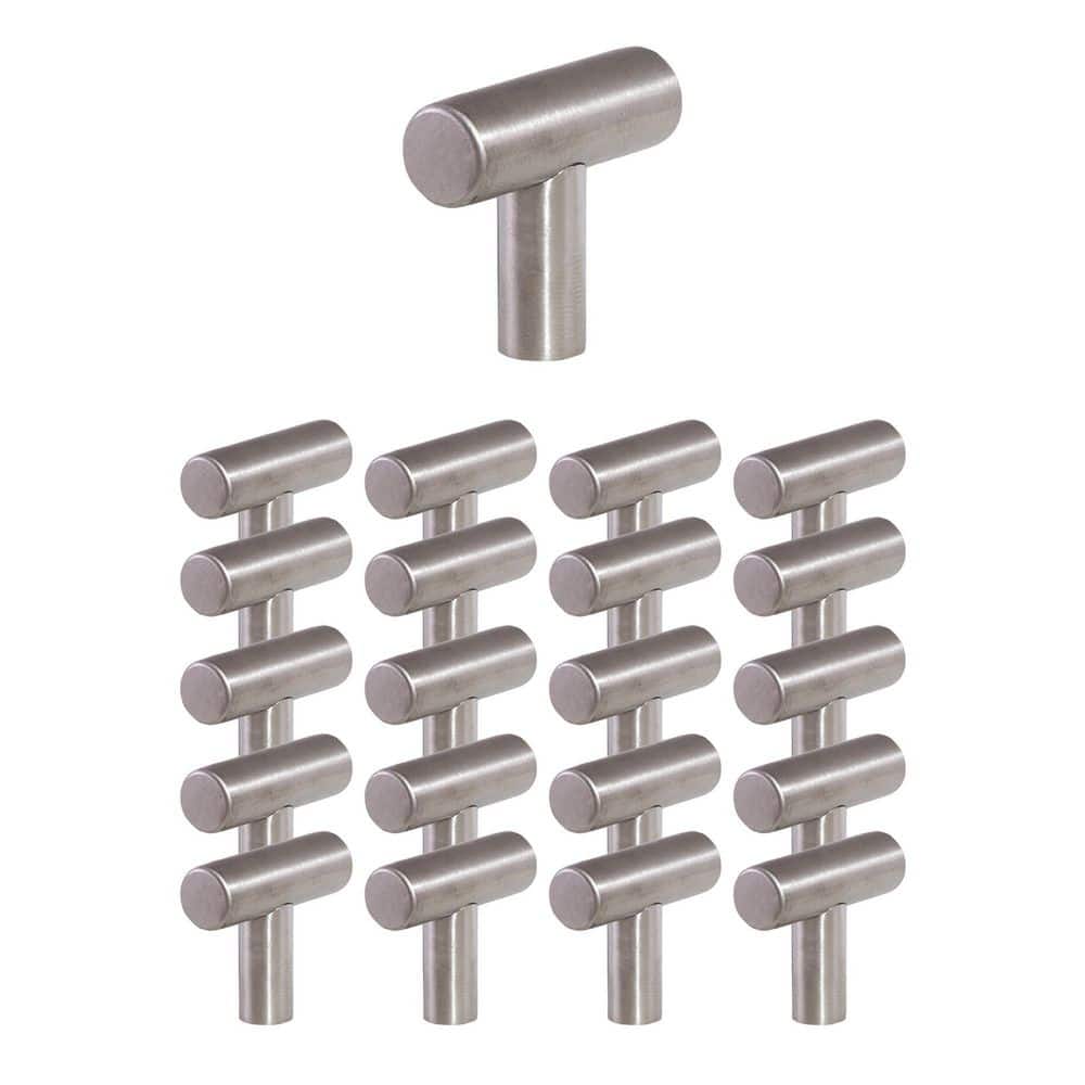 Design House 1.54 in. Stainless Steel Cabinet Drawer/Door T-Pull Knob ...