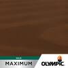 Olympic Maximum 1 gal.SC-1016 Chestnut Brown Solid Color Exterior Stain ...