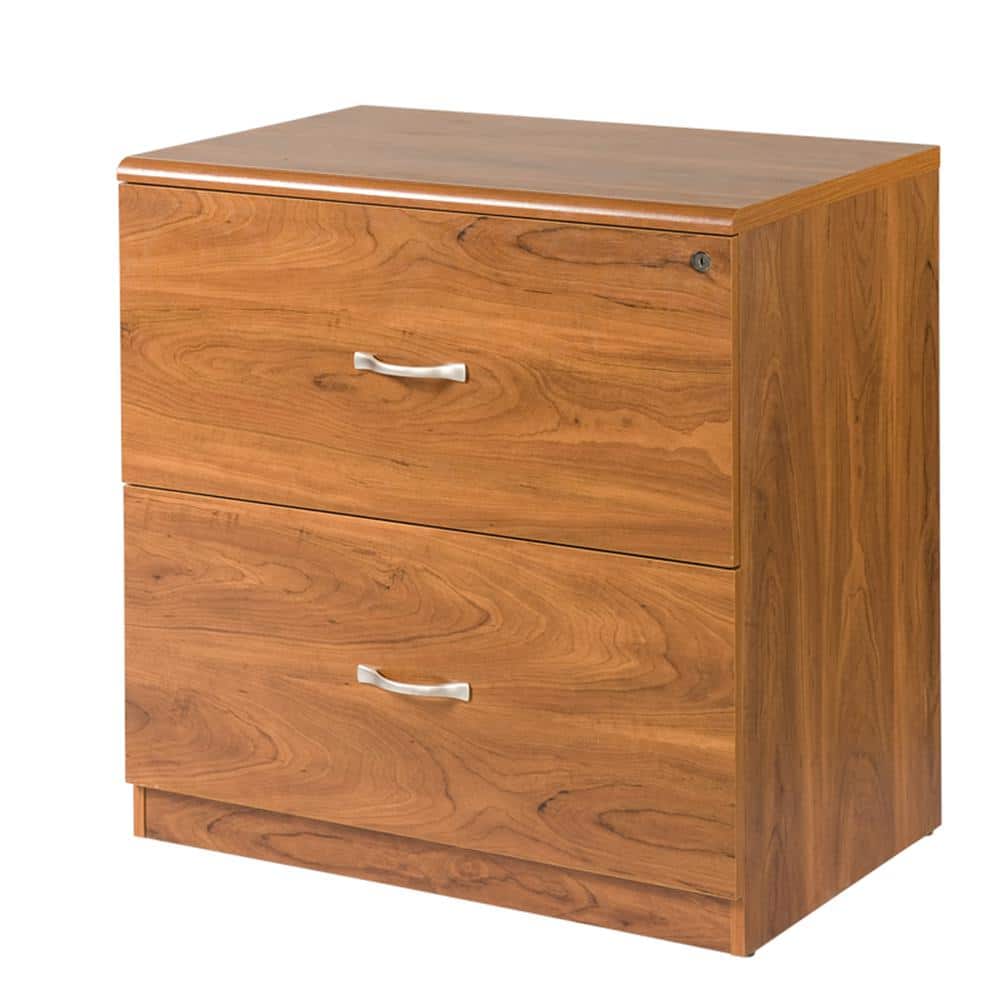 OS Home and Office Furniture 2-Drawer Brown Lateral File with Full ...
