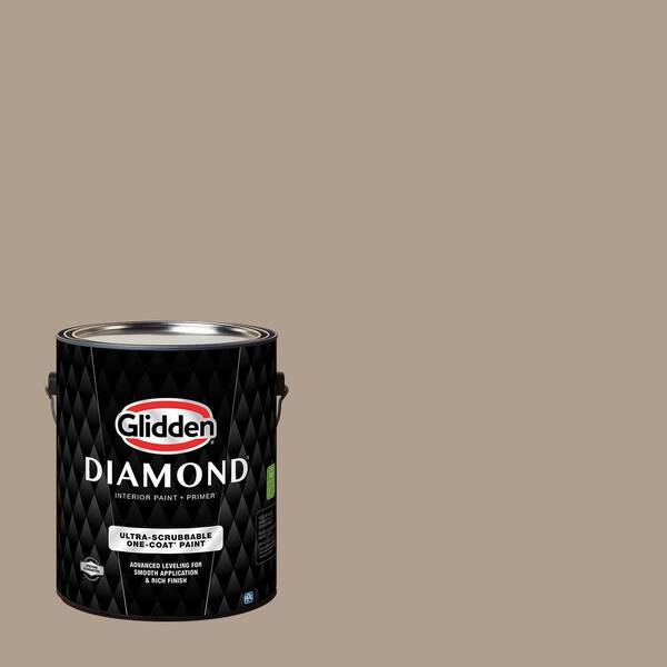 Glidden Diamond 1gal. PPG1076-4 Cuppa Coffee Satin Interior Paint with ...