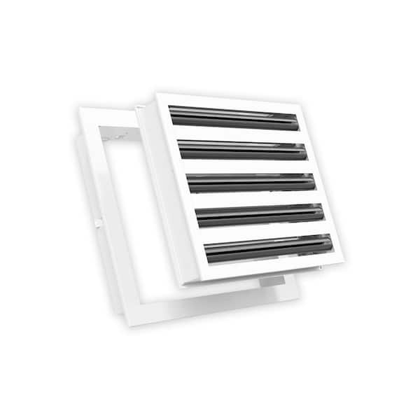 QuietCool 12 in. x 10 in. Aluminum Wall/Ceiling Linear Slot Diffuser in ...