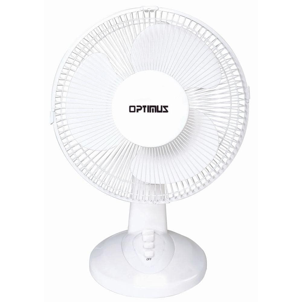 Optimus 12 in. Oscillating Table Fan 98578868M - The Home Depot