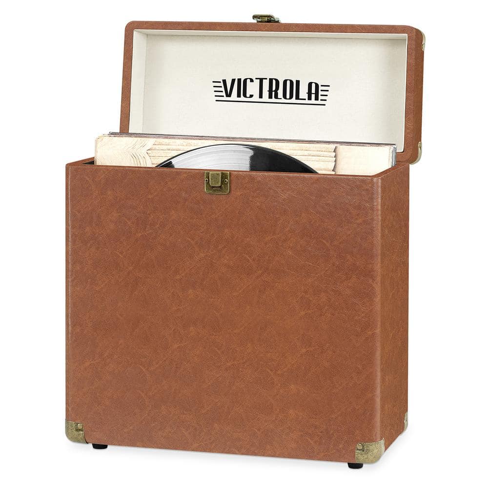 Victrola Storage Case for Vinyl Turntable Records VSC-20-BRW - The Home ...