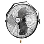 NewAir 18 in. High Velocity Wall Mounted Fan with 3 Fan Speeds, Sealed ...