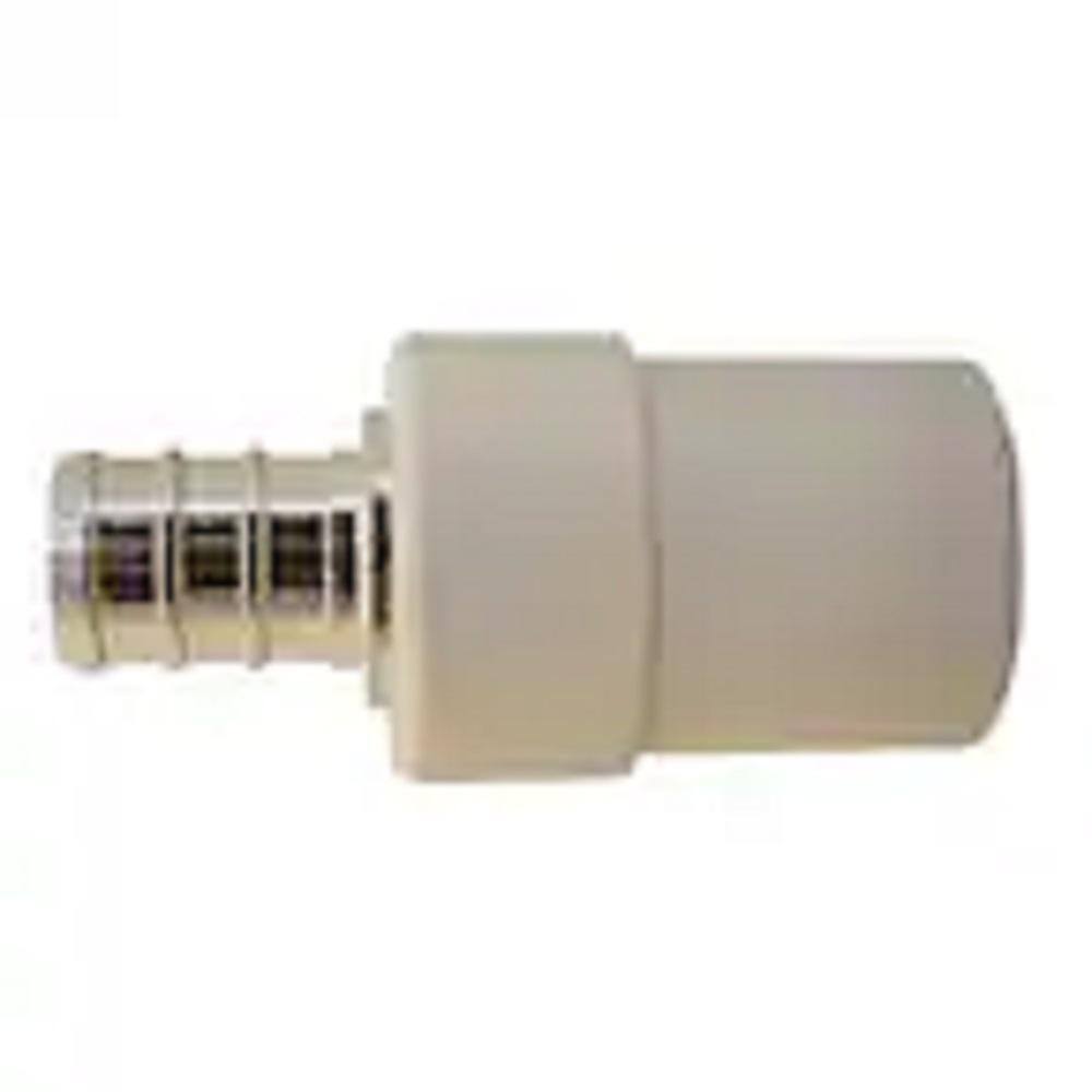 SharkBite 1/2 in. PEX Brass Barb x 1/2 in. CPVC Adapter Fitting ...