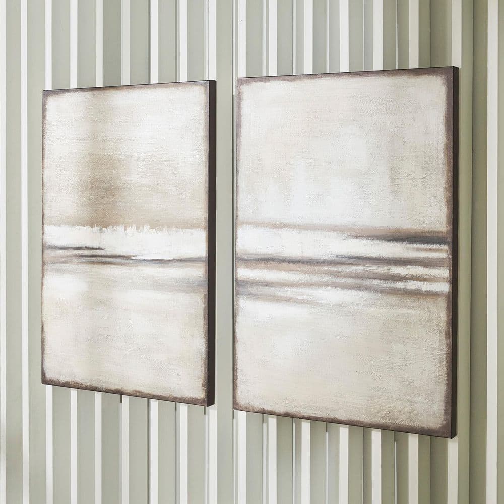 Signature DESIGN BY ASHLEY Brockdunn 2 Piece Unframed Abstract Art ...
