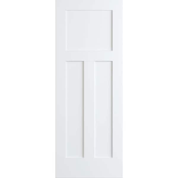 Frameport 36 in. x 80 in. Shaker Craftsman Solid Wood Pine/MDF Wood ...