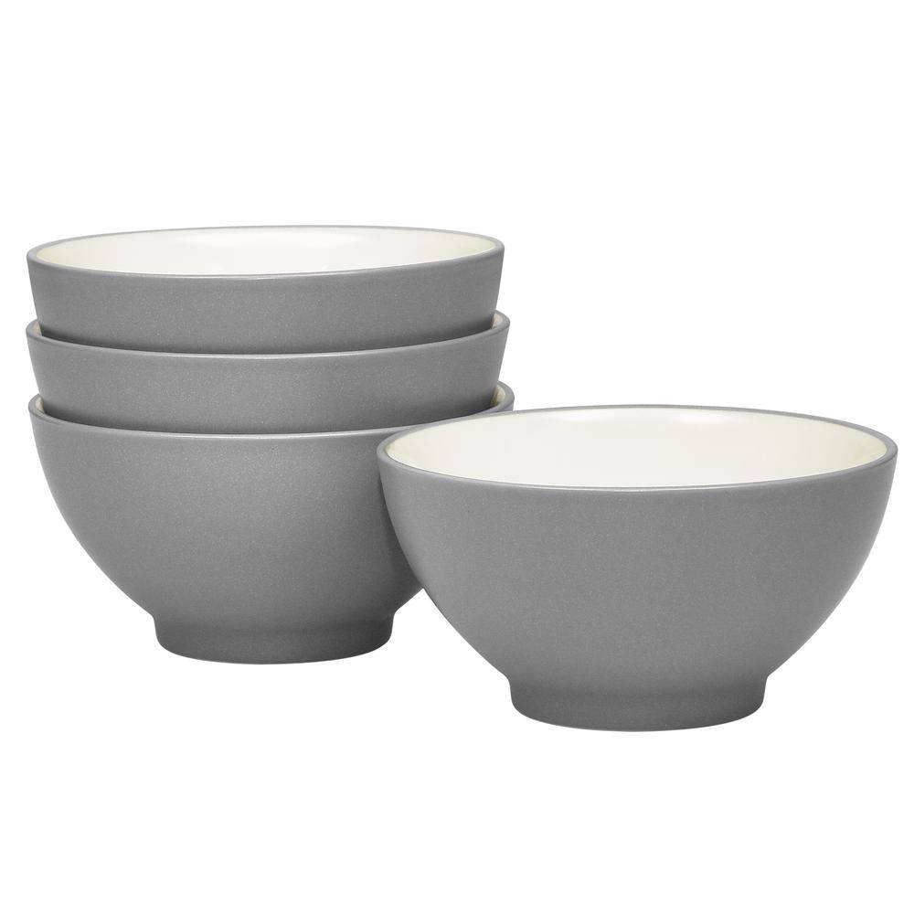 Noritake Colorwave Slate 5.75 in., 20 fl. oz. (Gray) Stoneware Rice ...