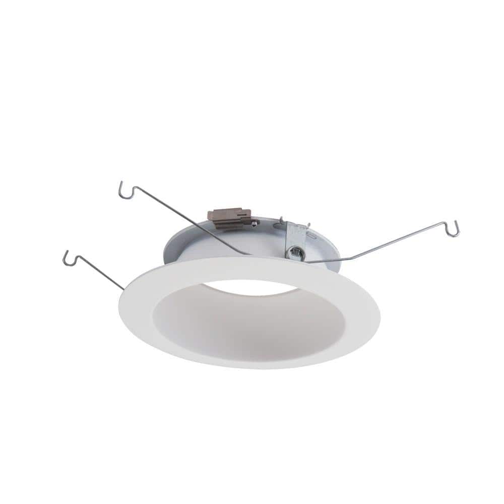 HALO ML 5 in. Matte White LED Recessed Ceiling Light Reflector and ...
