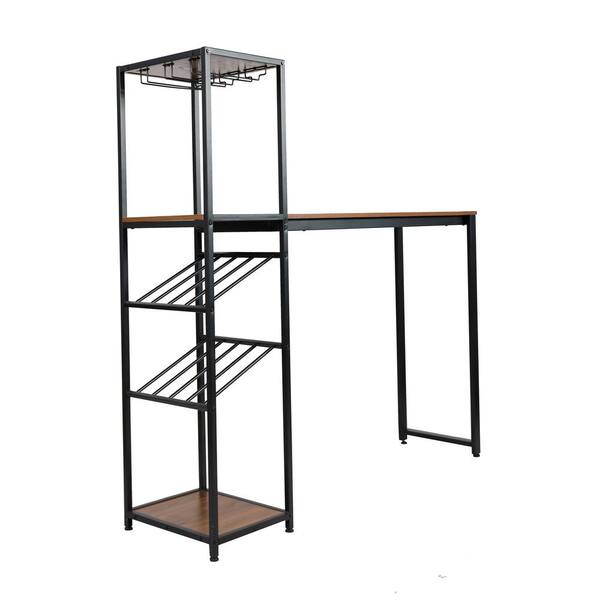 Carnegy Avenue Walnut Top/Black Frame Bar Cabinet CGA-NAN-528090-WA-HD ...