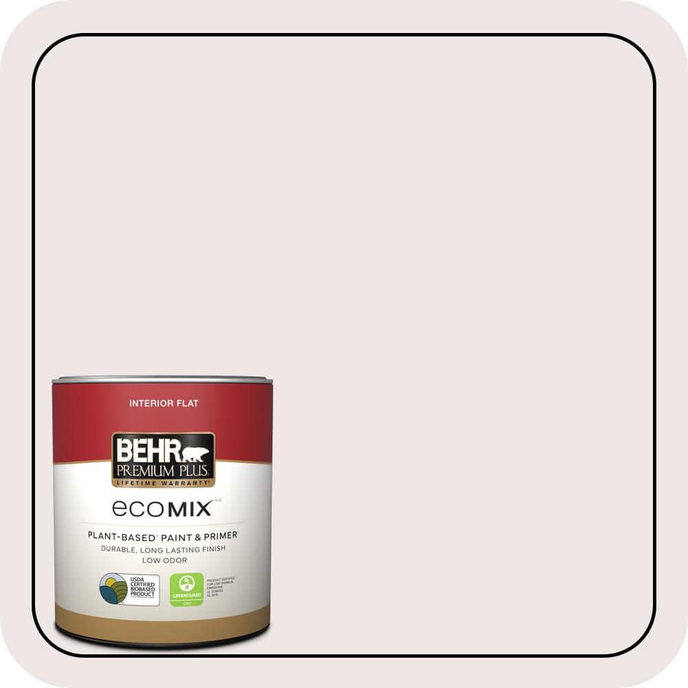 BEHR PREMIUM PLUS 1 qt. #690E-1 Shell Brook Flat EcoMix Plant-Based ...