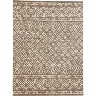 Home Decorators Collection Tribal Essence Dark Beige 2 ft. x 7 ft ...