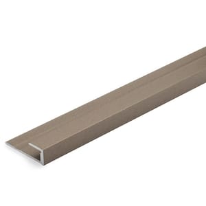 TrimMaster Mineral Bronze 5.5 mm x 84 in. Aluminum Square Cap Floor ...