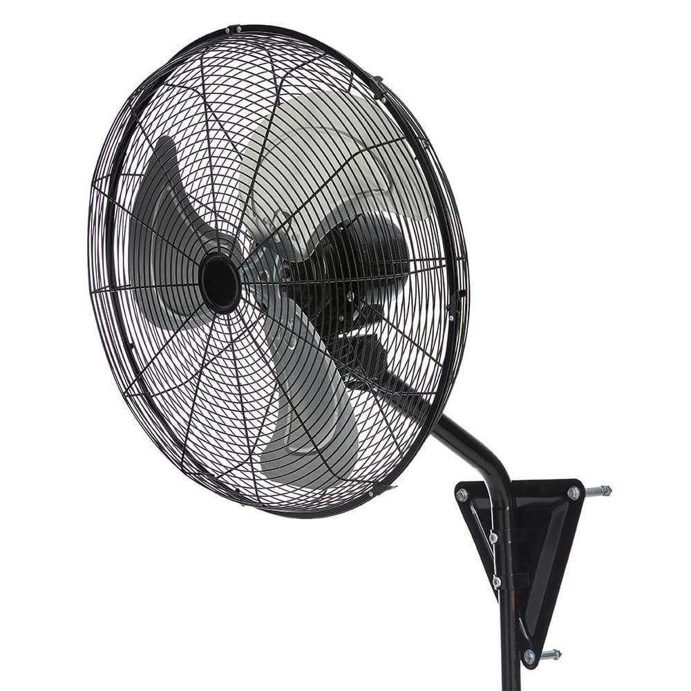 Edendirect 20 in. 3-Speed High Velocity Black Wall Mount Fan 3 ...