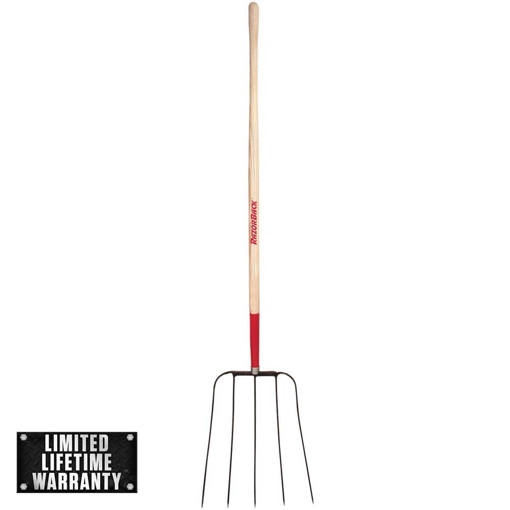 Razor-Back 5-Oval Tine Barley Fork 73141 - The Home Depot