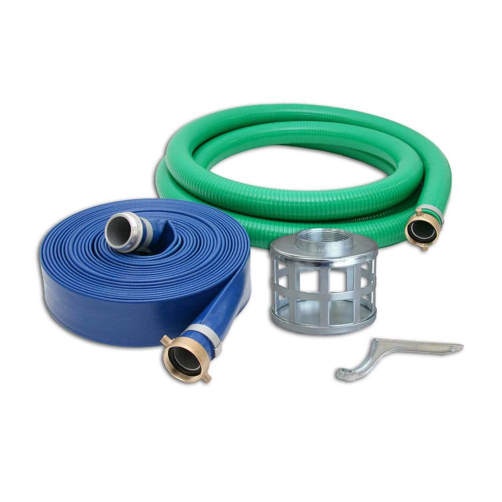 Stanley 4 in. Trash Water Pump Hose Kit ST4HK-SSHS - The Home Depot