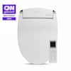 Alpha Bidet JX Electric Bidet Seat for Elongated Toilets in White JX-EW ...