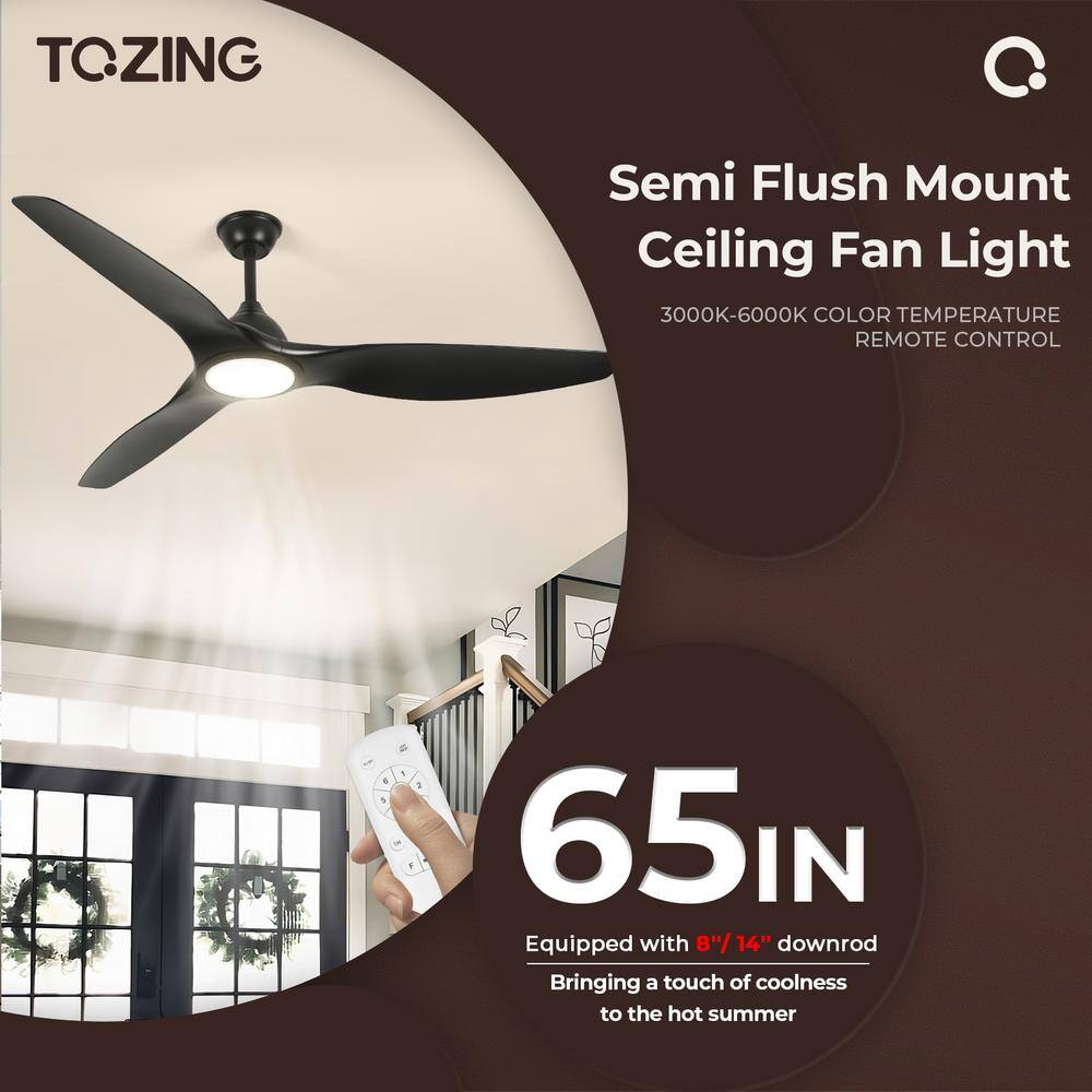 Have a question about TOZING 65 in. Smart Indoor Modern Black Low ...