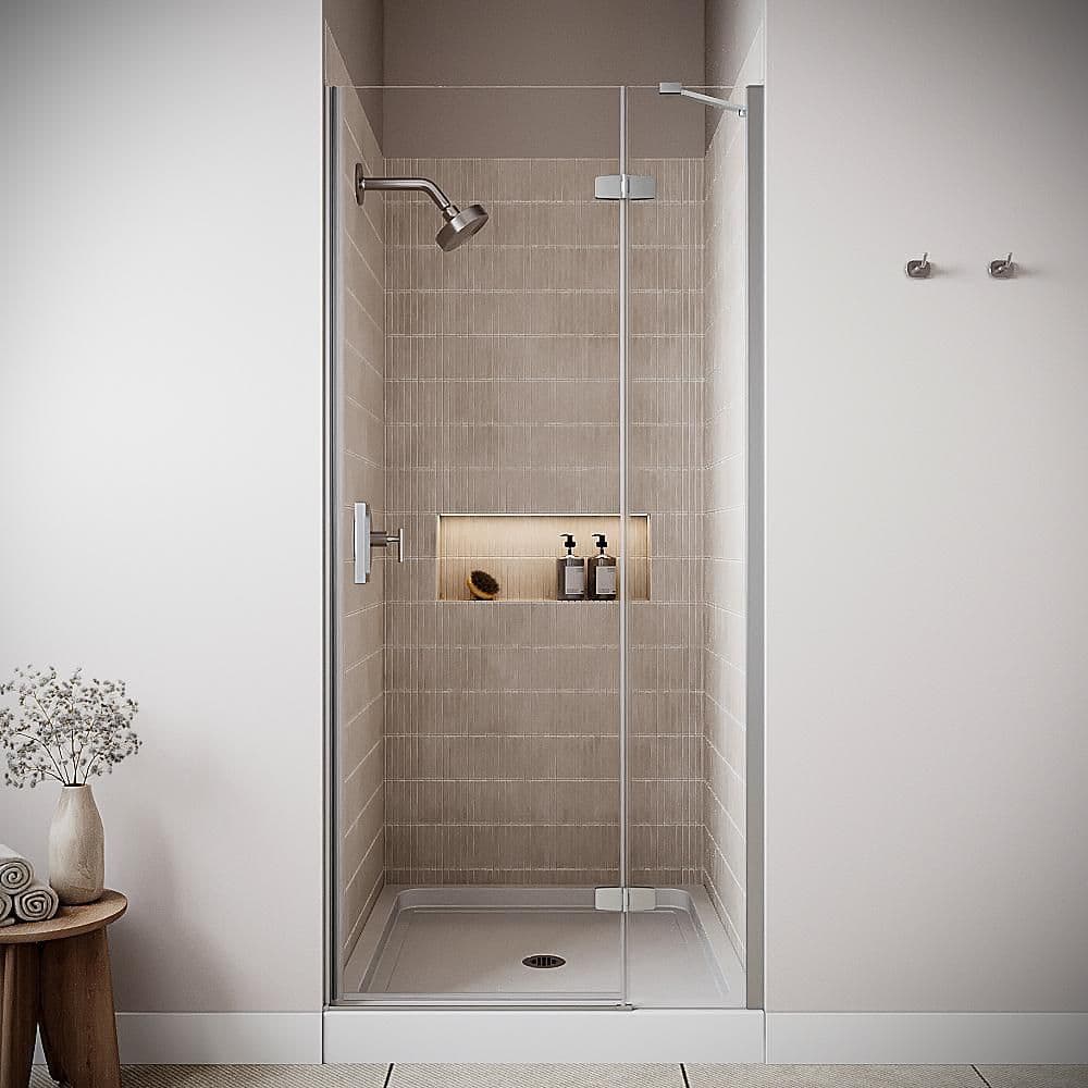 Reviews for Streamline Drava 36'' x 76'' Semi-Frameless Pivot Shower ...