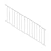 Veranda Traditional 8 ft. x 36 in. White PolyComposite Stair Rail Kit ...
